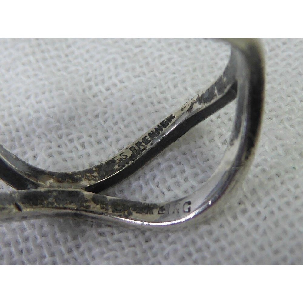 Rare Signed Jules Brenner Mcm Modernist Sterling Silv… - Gem